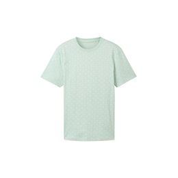 Tom Tailor Denim T-Shirt Herren Gr&ouml;&szlig;e XL hellblau / mint / wei&szlig;