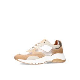 Manfield Sneaker Damen Gr&ouml;&szlig;e 37 beige / kitt / silber / wei&szlig;