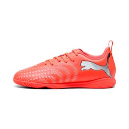 Puma Sportschuh 'Future 9 Play' Jungen Gr&ouml;&szlig;e 33 orangerot / silber / wei&szlig;