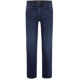 Oklahoma Jeans Jeans Herren Gr&ouml;&szlig;e 40 dunkelblau / hellbraun / lila