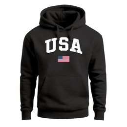Neverless Sweatshirt 'USA Flag' Herren Gr&ouml;&szlig;e 4XL schwarz