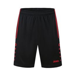Jako Sportshorts Jungen Gr&ouml;&szlig;e 140 rot / schwarz