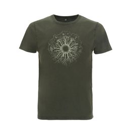 Life-tree Shirt 'Fairwear Organic WoodenIris' Herren Gr&ouml;&szlig;e XXL gr&uuml;n