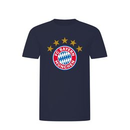 FC Bayern M&uuml;nchen Fc Bayern M&uuml;nchen T-Shirt 'Essential' M&auml;dchen Gr&ouml;&szlig;e 152 blau / navy / rot / wei&szlig;