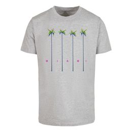 MT Men Shirt 'Miami Palms' Herren Gr&ouml;&szlig;e S graumeliert / gr&uuml;n / schwarz