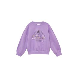 s.Oliver Sweatshirt M&auml;dchen Gr&ouml;&szlig;e 140 mokka / lila / schwarz / wei&szlig;