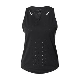 Nike Sporttop 'AeroSwift' Damen Gr&ouml;&szlig;e S schwarz / wei&szlig;