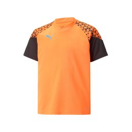 Puma Sportshirt 'Individual Cup' Jungen Gr&ouml;&szlig;e 176 silbergrau / orange / schwarz