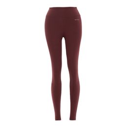 Organication Leggings Damen Gr&ouml;&szlig;e M bordeaux / offwhite