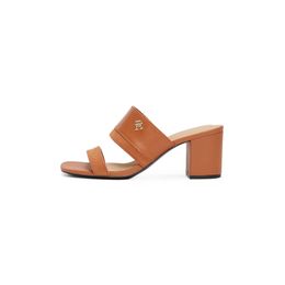 Tommy Hilfiger Pantolette Damen Gr&ouml;&szlig;e 42 cognac