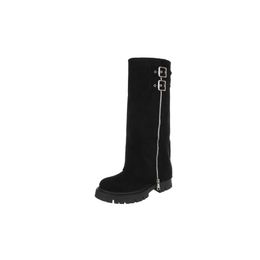 Ital-Design Stiefelette Damen Gr&ouml;&szlig;e 38 schwarz Winterschuhe