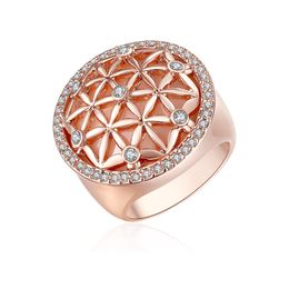 Lulu & Jane Lulu & Jane Ring Damen Gr&ouml;&szlig;e 60 rosegold / transparent