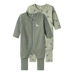 name it Schlafanzug Jungen Gr&ouml;&szlig;e 56 gr&uuml;n / khaki