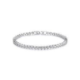 Rougemont Jewellery Armband 'Funkelndes Tennisarmband 19cm' Damen Gr&ouml;&szlig;e 17 cm silber