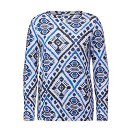Cecil Shirt Damen Gr&ouml;&szlig;e S blau / silbergrau / lila