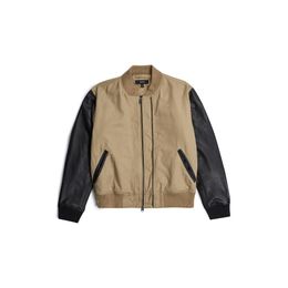 G-Star Raw G-star Leather jackets- 'Varsity' Leather Bomber Herren Gr&ouml;&szlig;e M sand