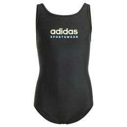 adidas Sportswear Sportbadeanzug 'Sportswear U-Back Swimsuit' M&auml;dchen Gr&ouml;&szlig;e 170 hellblau / hellgr&uuml;n / schwarz