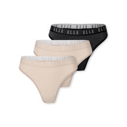 ELLE Tanga ' Thong - ELLE LOGO ' Damen Gr&ouml;&szlig;e L bunt