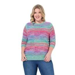 MIAMODA Pullover Damen Gr&ouml;&szlig;e L/XL blau / gr&uuml;n / pink