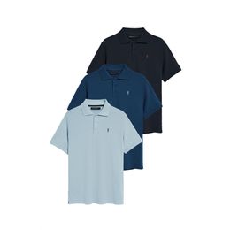 Polo Club Poloshirt Herren Gr&ouml;&szlig;e 5XL marine / himmelblau / dunkelblau