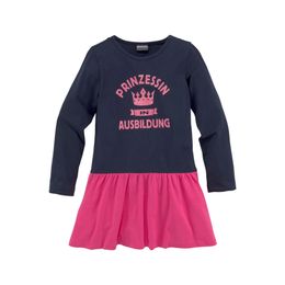 Kidsworld Kleid M&auml;dchen Gr&ouml;&szlig;e 116/122 marine / pink