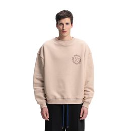 PEQUS Sweatshirt 'Dust Over Greece Graphic' Herren Gr&ouml;&szlig;e XXL beige