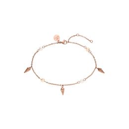 PURELEI Fu&szlig;kette 'Akala' Damen Gr&ouml;&szlig;e one size rosegold / perlwei&szlig;