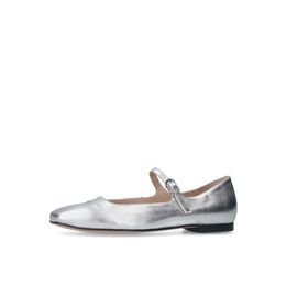 Manfield Ballerina Damen Gr&ouml;&szlig;e 42 silber
