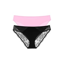Dorina Slip 'Willa' Damen Gr&ouml;&szlig;e M pink / schwarz Winterschuhe