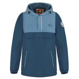 Normani Outdoorjacke 'Nenana' Jungen Gr&ouml;&szlig;e 158/164 navy / hellblau / wei&szlig;