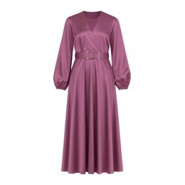 Modamihram Kleid Damen Gr&ouml;&szlig;e 40 dunkelpink Winterkleid
