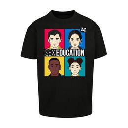 F4NT4STIC T-Shirt 'Sex Education Teen Illustrated Netflix TV Series' Herren Gr&ouml;&szlig;e 5XL gold / rot / schwarz / wei&szlig;