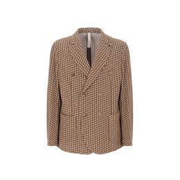 Distretto12 Sakko 'Dub' Herren Gr&ouml;&szlig;e 48 beige / braun