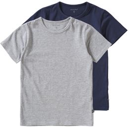 Minymo T-Shirt Jungen Gr&ouml;&szlig;e 152 blau / basaltgrau