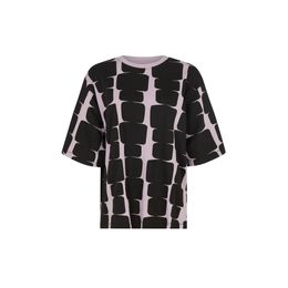 Turtledove London T-Shirt 'Elsie' Damen Gr&ouml;&szlig;e S lila / schwarz