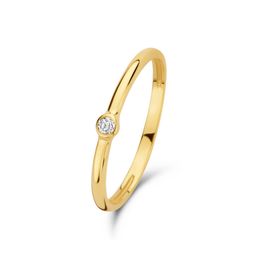 Isabel Bernard Ring Damen Gr&ouml;&szlig;e 54 gold / transparent