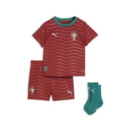 Puma Trainingsanzug 'Portugal 2026' Jungen Gr&ouml;&szlig;e 86 jade / feuerrot / wei&szlig;