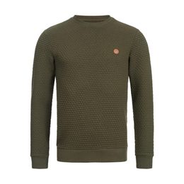 INDICODE Jeans Sweatshirt 'Dash' Herren Gr&ouml;&szlig;e S braun / oliv