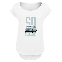 F4NT4STIC T-Shirt 'British Motor Heritage Rover P4 75 1950 Car' Damen Gr&ouml;&szlig;e XS blau / wei&szlig;