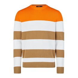 HECHTER PARIS Pullover Herren Gr&ouml;&szlig;e L hellbraun / orange / wei&szlig;