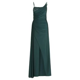 Vera Mont Abendkleid mit Schmucksteinen Damen Gr&ouml;&szlig;e 44 tanne Winterkleid