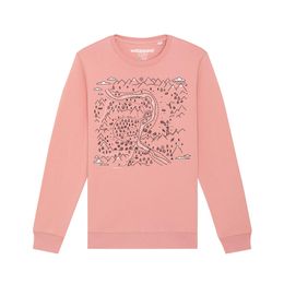 Watapparel Sweatshirt ' Landschaft ' Herren Gr&ouml;&szlig;e XXL rosa / schwarz / wei&szlig;