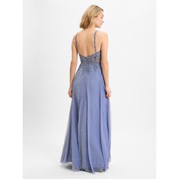 UNIQUE Abendkleid Damen Gr&ouml;&szlig;e 34 indigo Winterkleid