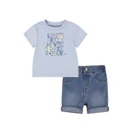 Levi's Levi's Set Jungen Gr&ouml;&szlig;e 74 blue denim / hellblau / limette / wei&szlig;