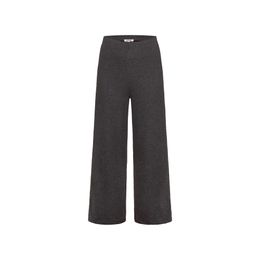 Senses.the Label Wide Leg Pants aus Jersey-Rippstrick Damen Gr&ouml;&szlig;e 42 anthrazit