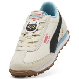 Puma Sneaker 'Easy Rider Moody Cat' Jungen Gr&ouml;&szlig;e 32.5 hellblau / rosa / schwarz / wollwei&szlig;