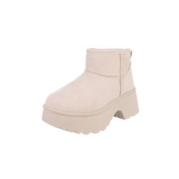 Ital-Design Boots Damen Gr&ouml;&szlig;e 39 beige Winterschuhe