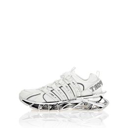 Plein Sport Sneaker Herren Gr&ouml;&szlig;e 37 silber / wei&szlig;