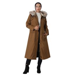 Modamihram Parka Damen Gr&ouml;&szlig;e L braun Winterjacke