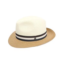 Bugatti Trilby Herren Gr&ouml;&szlig;e 57 camel / wei&szlig;
